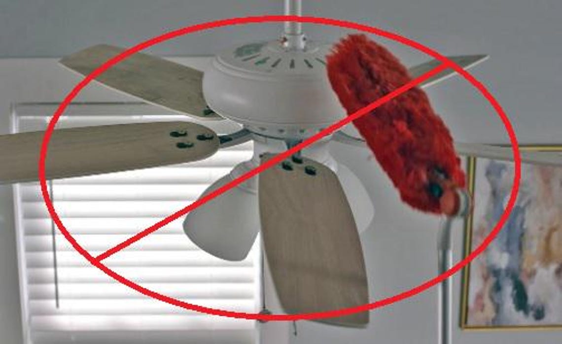 Ceiling Fan Cover: Protect Your Ceiling Fan Motor and Blades From Dust ...