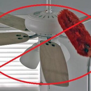 Ceiling Fan Cover: Protect Your Ceiling Fan Motor and Blades From Dust ...