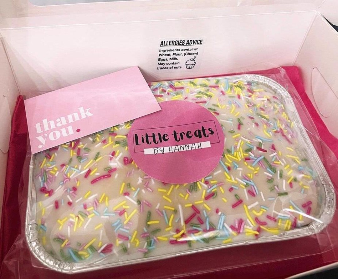 Old School Sprinkle Cake Tray Bake - Etsy UK