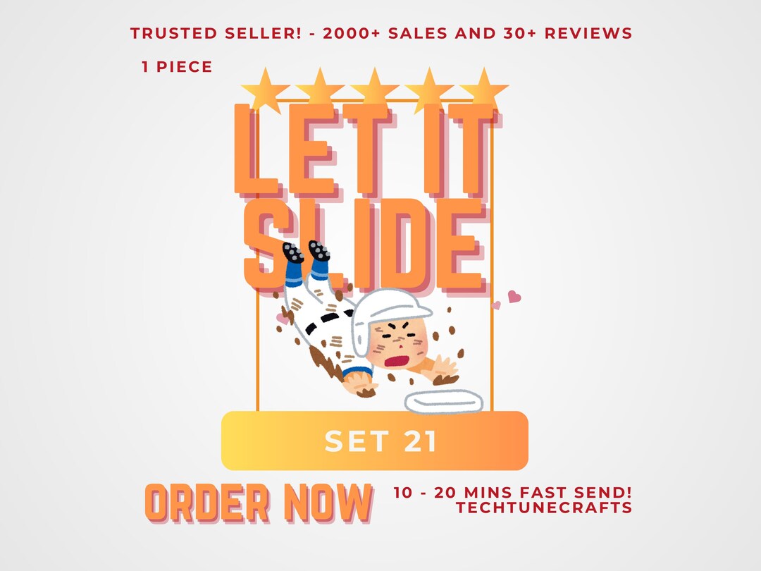 Let It Slide 5S MG Digital Sticker - Etsy