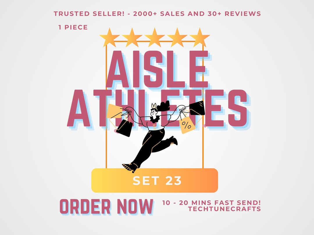 Aisle Athletes 5S MG Digital Sticker - Etsy