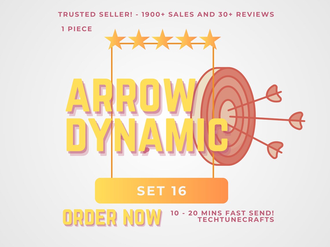Arrow Dynamic 5S Digital Sticker - Etsy