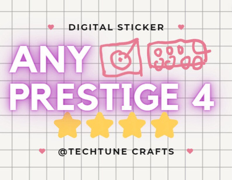 Any 4S Prestige Digital Sticker - Etsy