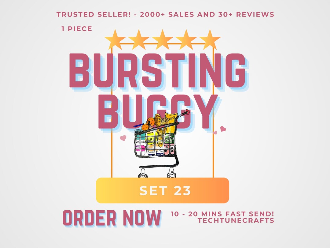 Bursting Buggy 5S MG Digital Sticker - Etsy