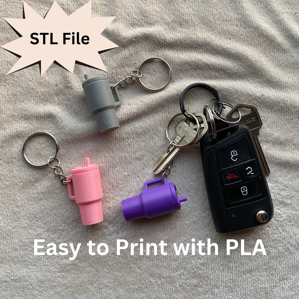 Mini Stanley Inspired Tumbler Keychain STL File, Stanley Cup 3D Print ...