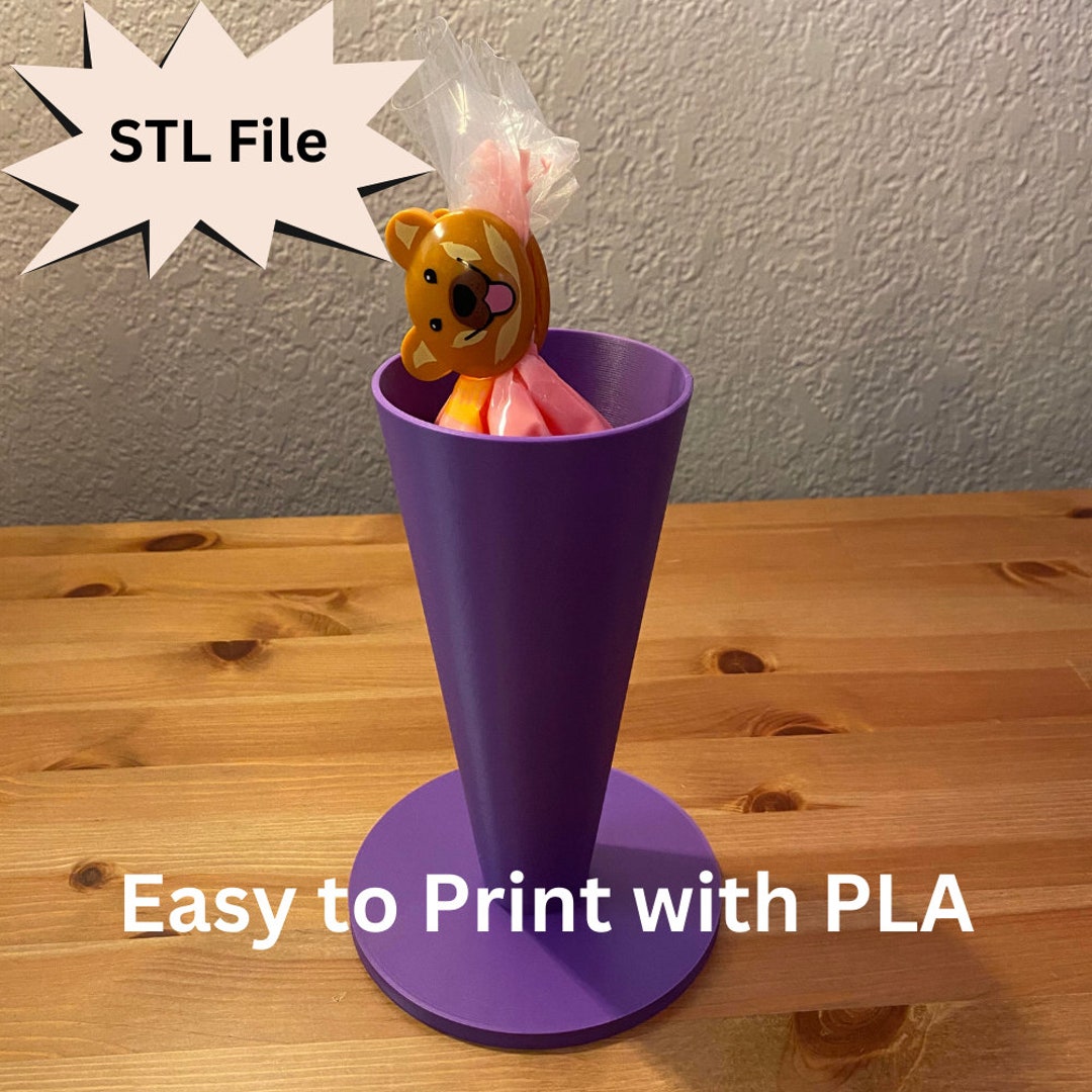 Pastry Bag Holder STL File for 3D Printing, Universal Size, Icing Bag ...