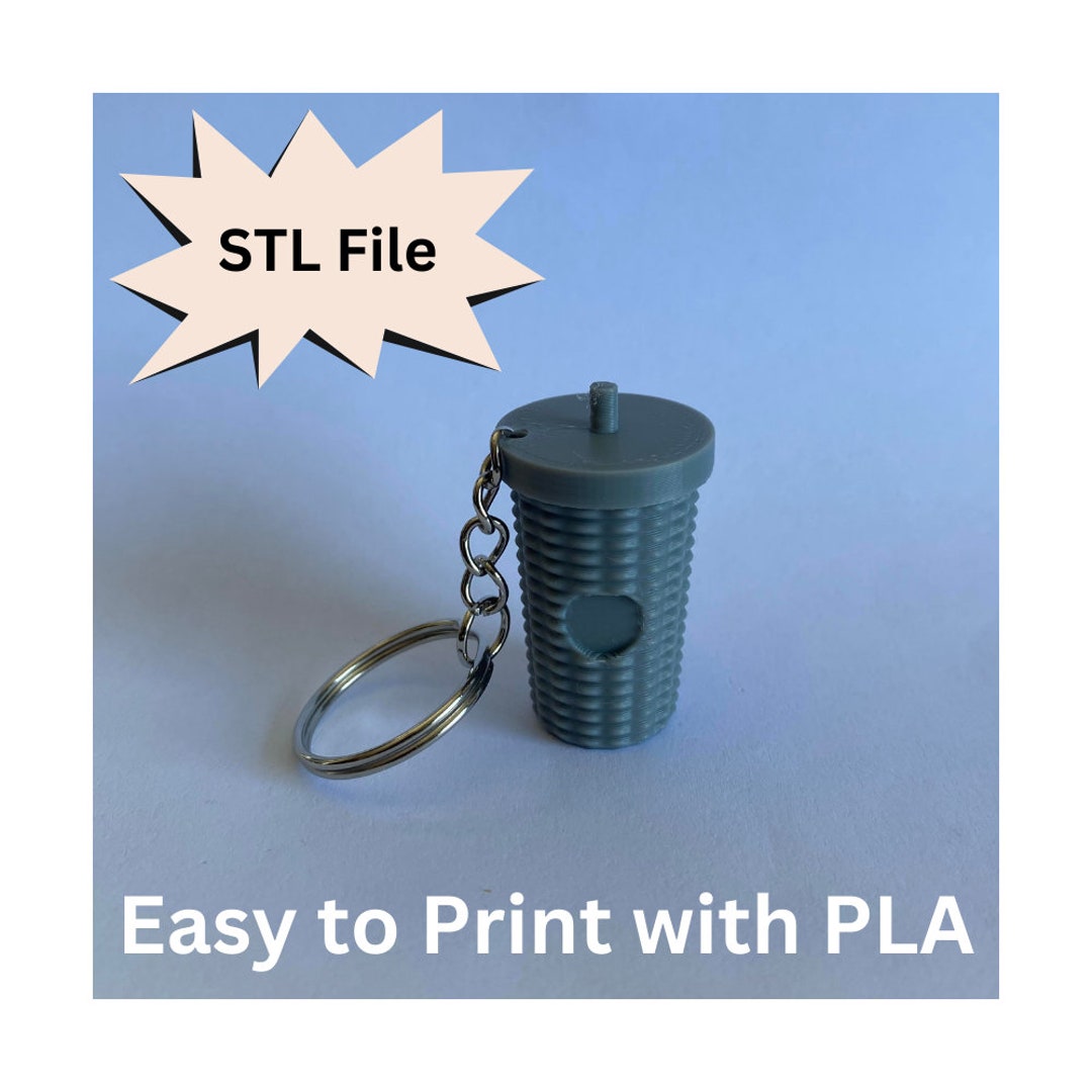 Mini Starbucks Inspired Tumbler Keychain STL File, Tumbler Cup 3D Print ...