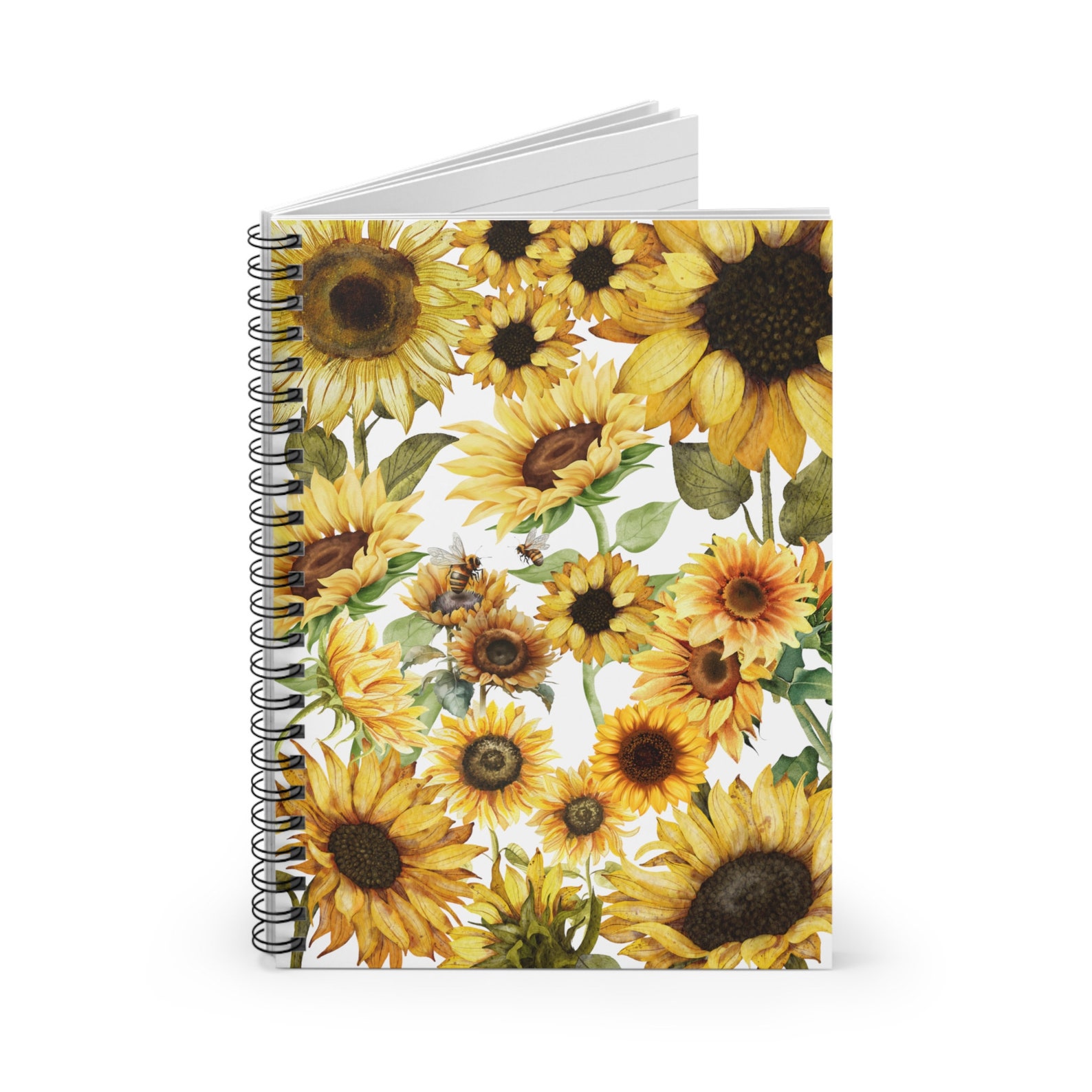 Personalized Notebook, Sunflower Notebook, Sunflower Journal, Sunflower ...