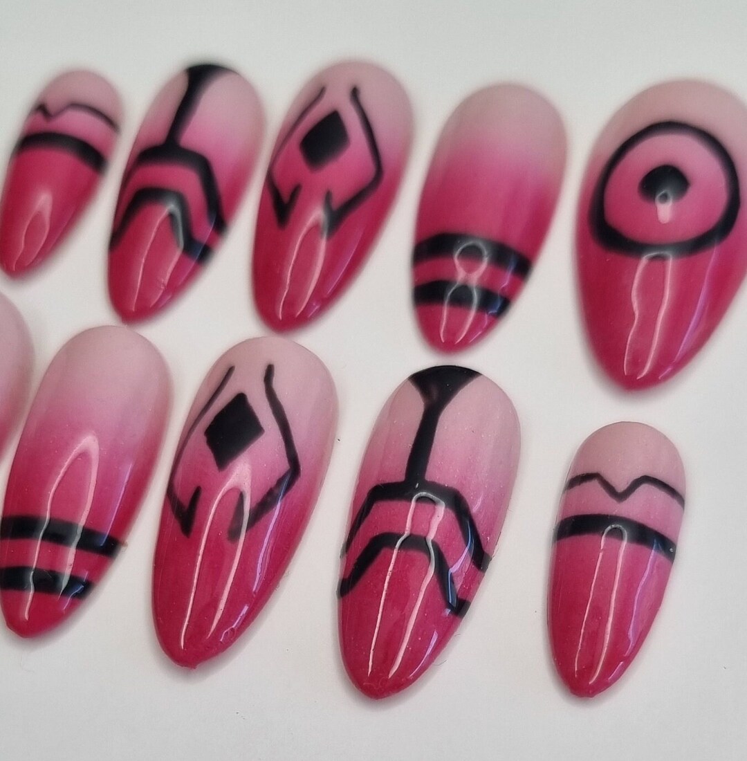 Press on Nails Sukuna: Jujutsu Kaisen - Etsy