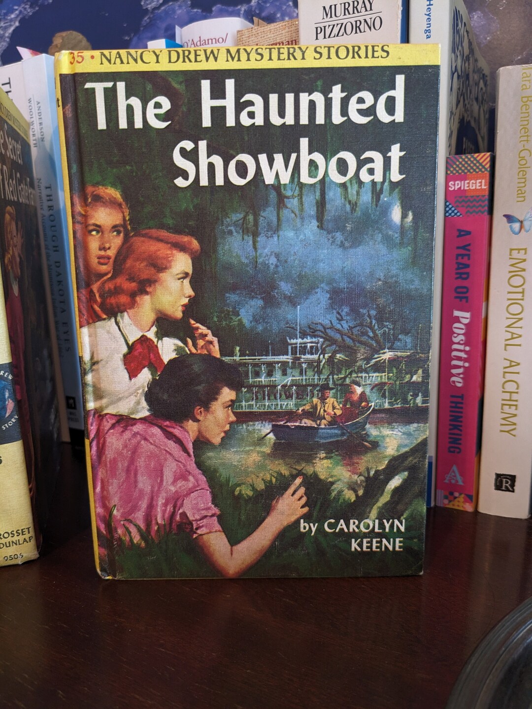 Nancy Drew #35 the Haunted Showboat Book 70s Yellow Spine Vintage - Etsy