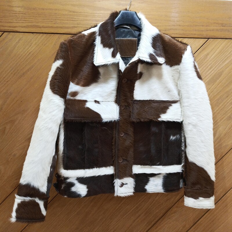 Cow Print Jacket - Etsy