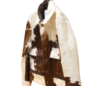 Woman Cow Hide Jacket Personalized for Women, Designer Cowhide Hair-on ...