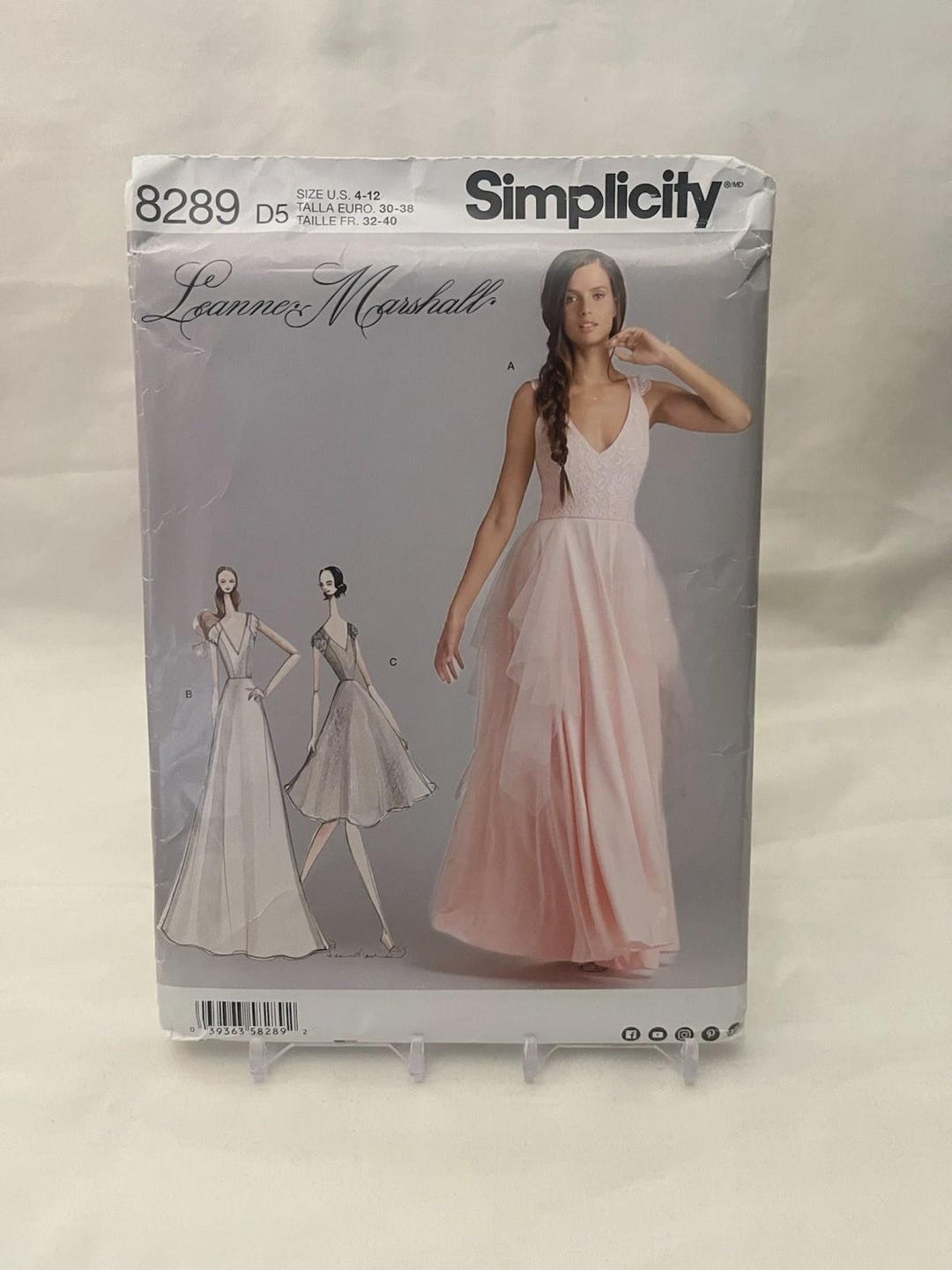 Simplicity 8289 Bridal or Prom Dress Gown Leanne Marshall Sewing ...