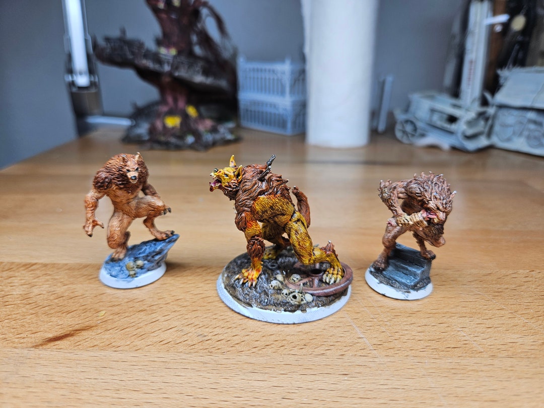 Painted Minis DND Werewolf Pack - Etsy