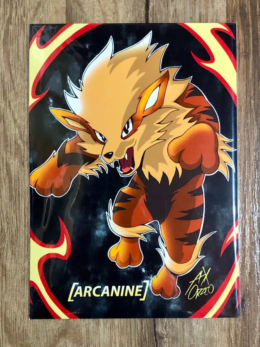 5x7 Arcanine Pokemon Art Print - Etsy
