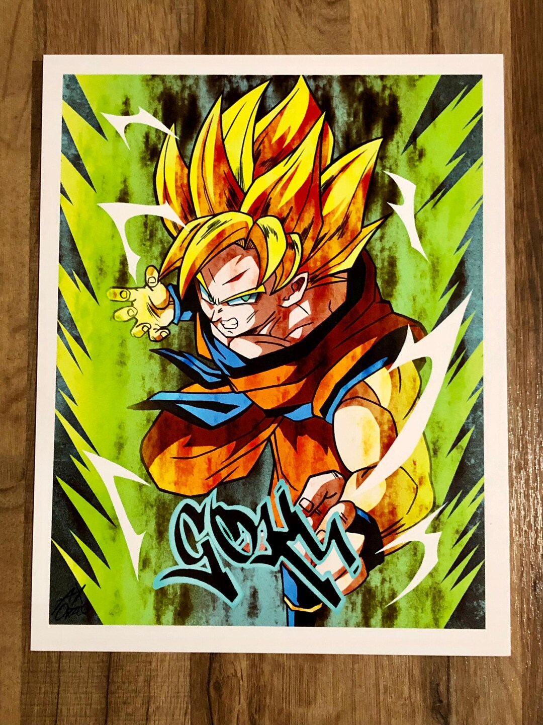 Dragon Ball Z Goku Poster Board - Etsy
