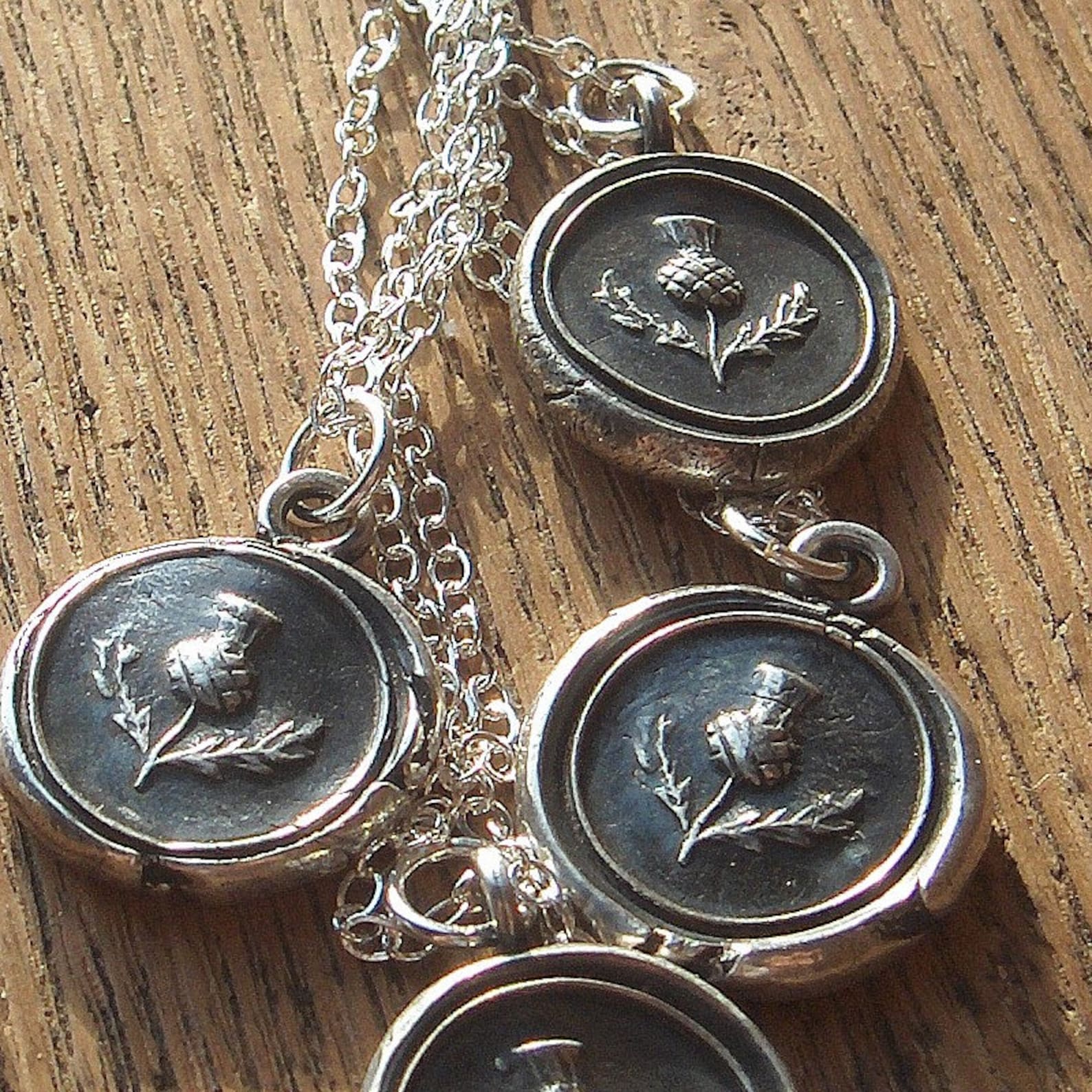 Outlander Necklace Scottish Jewelry Wax Seal Necklace | Etsy