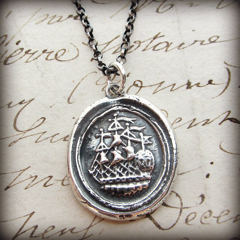 Ship Necklace - Etsy