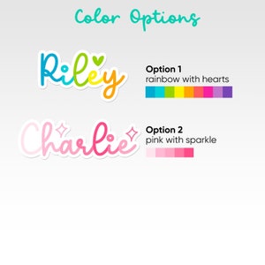 Script Font Style Custom Name Sticker, Personalized Decal, Vinyl ...