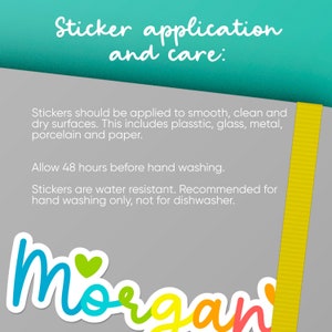 Script Font Style Custom Name Sticker, Personalized Decal, Vinyl ...