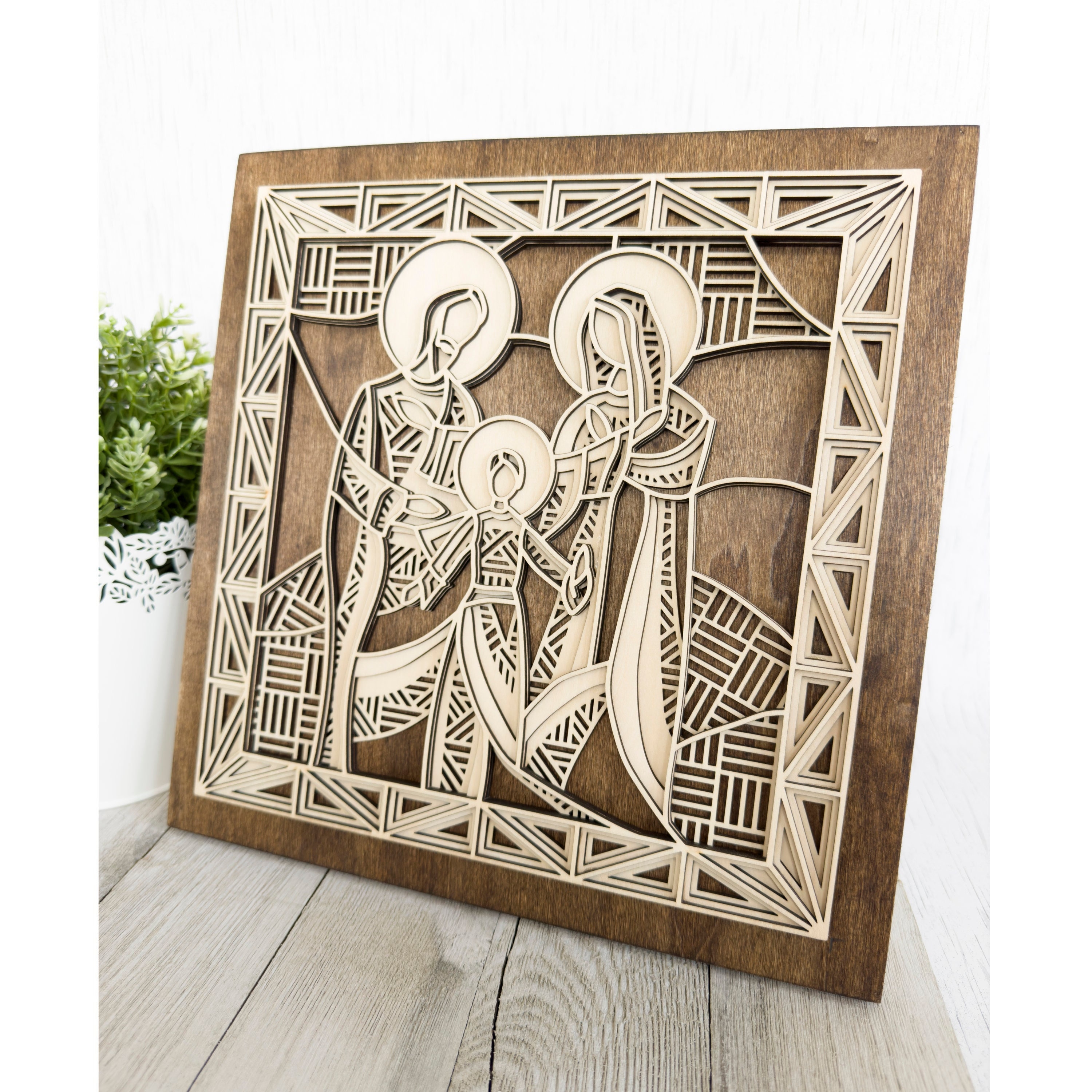 Religious Wall Art: Holy Family Wood Decor for New Home or Wedding - Etsy