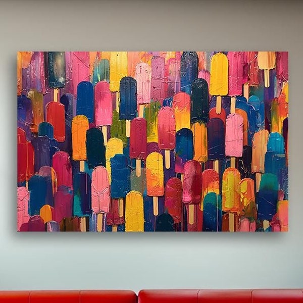 Urban Street Canvas Wall Art Abstract Cityscape Decor European Old ...