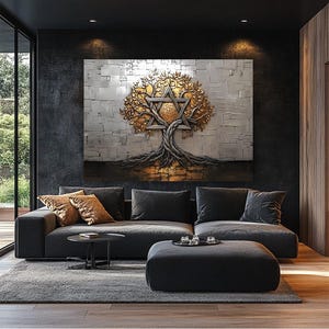 Tree of Life Wall Art - Nature Inspired Canvas Print | Support Israel ...