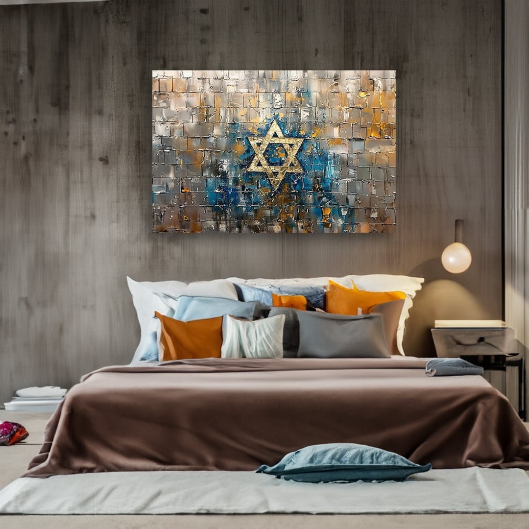 Unique Stone Jewish Art for New House Judaic Art Wall Hangings Jewish ...