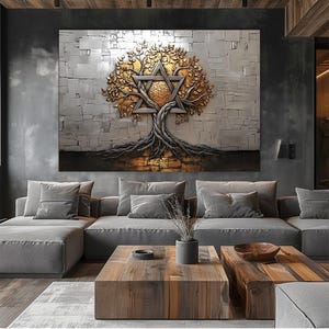 Tree of Life Wall Art - Nature Inspired Canvas Print | Support Israel ...