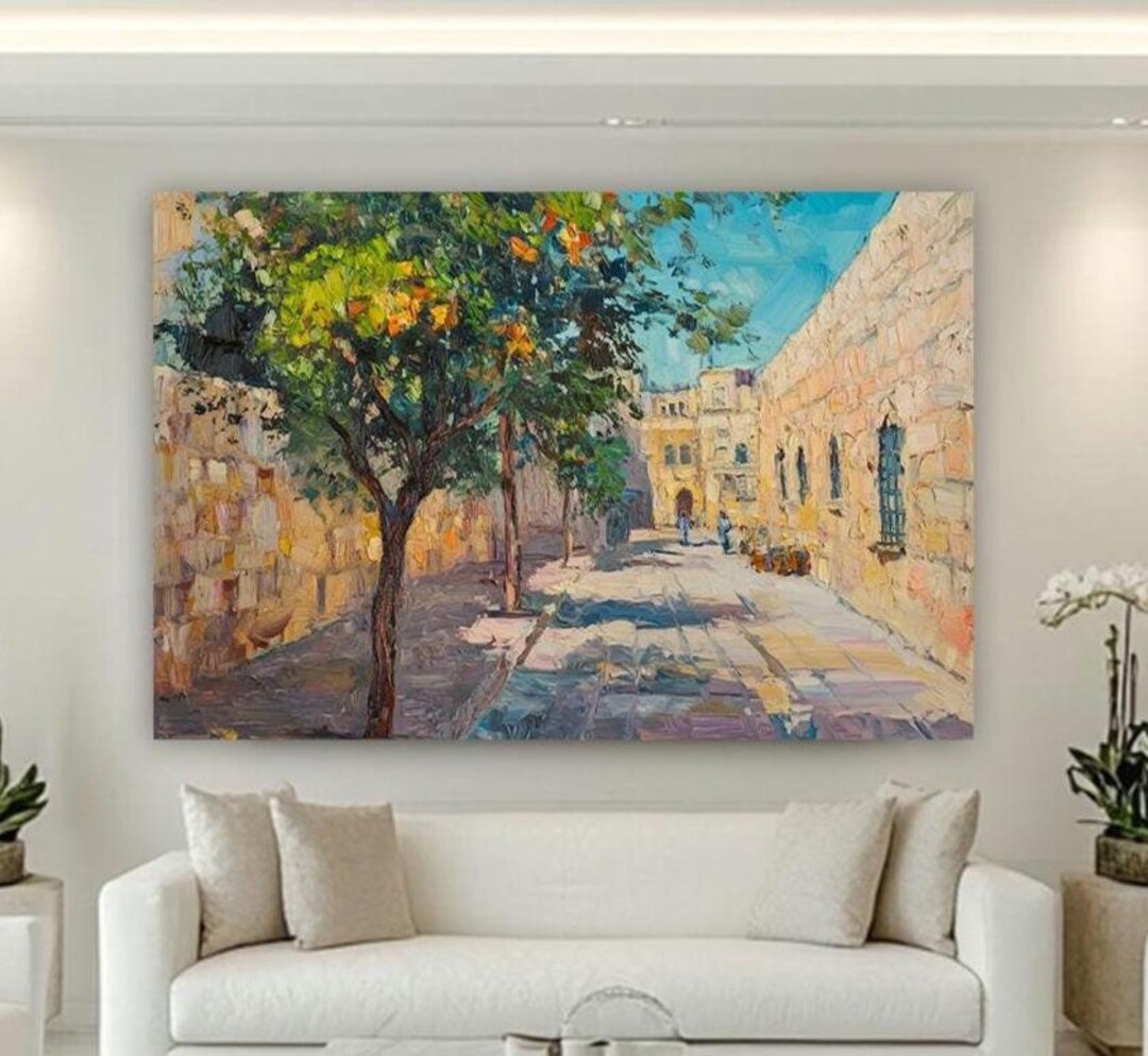 Jewish Art of Jerusalem Art for Jewish Home Decor,jewish Wall Art From ...