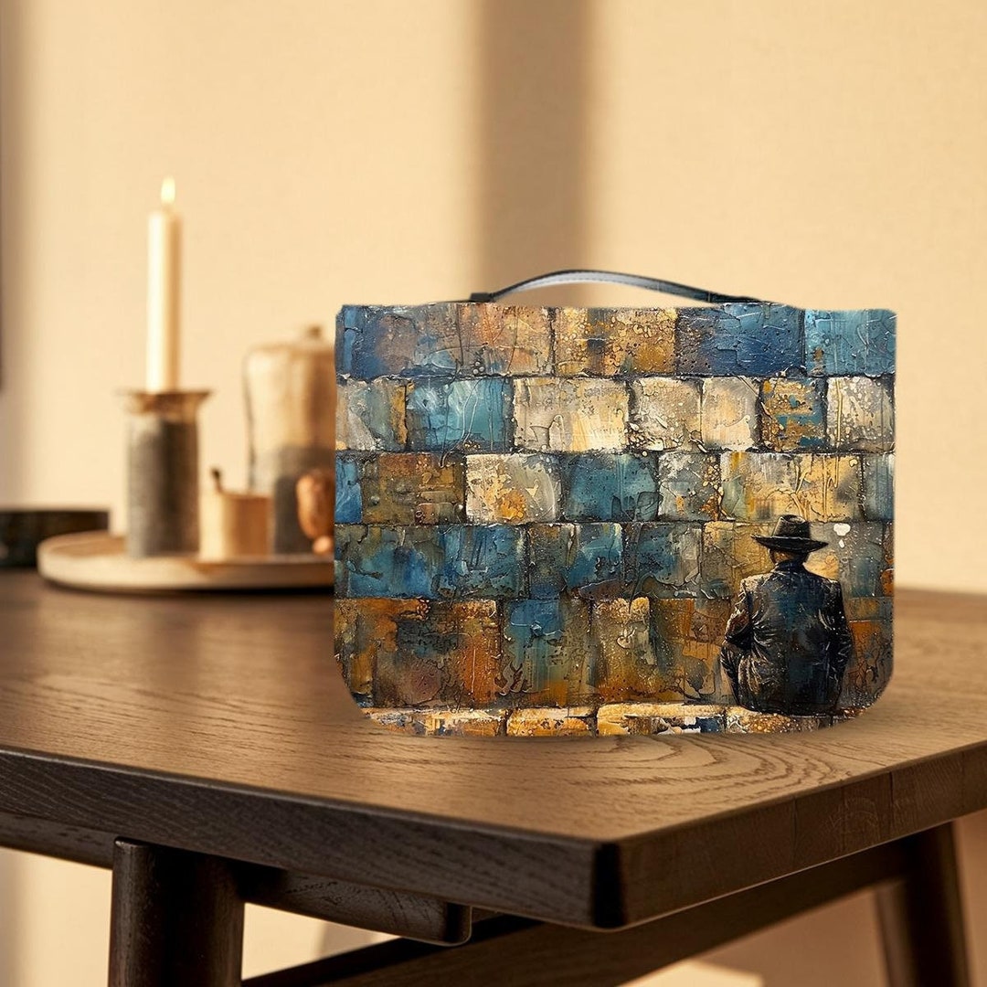 Leather Bible Cover Gift for the Rabbi Bible Holder Gift Decor | Am ...