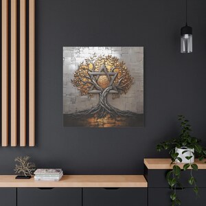 Tree of Life Wall Art - Nature Inspired Canvas Print | Support Israel ...