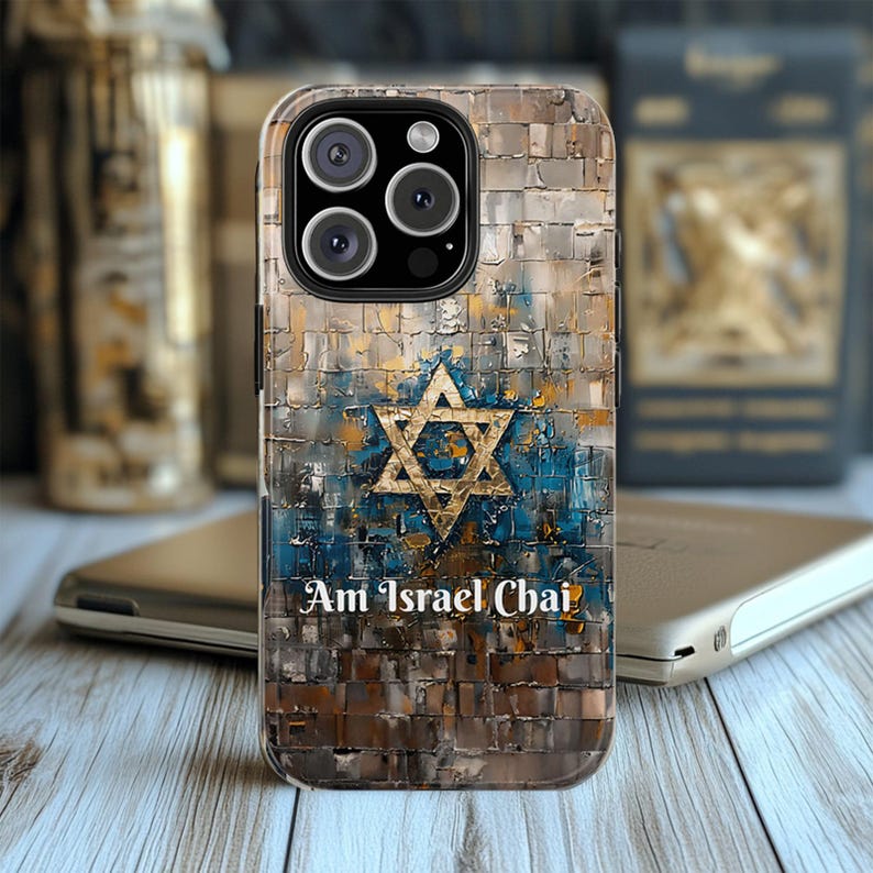 Star of David Tough Phone Case: Western Wall Design | Jewish ...