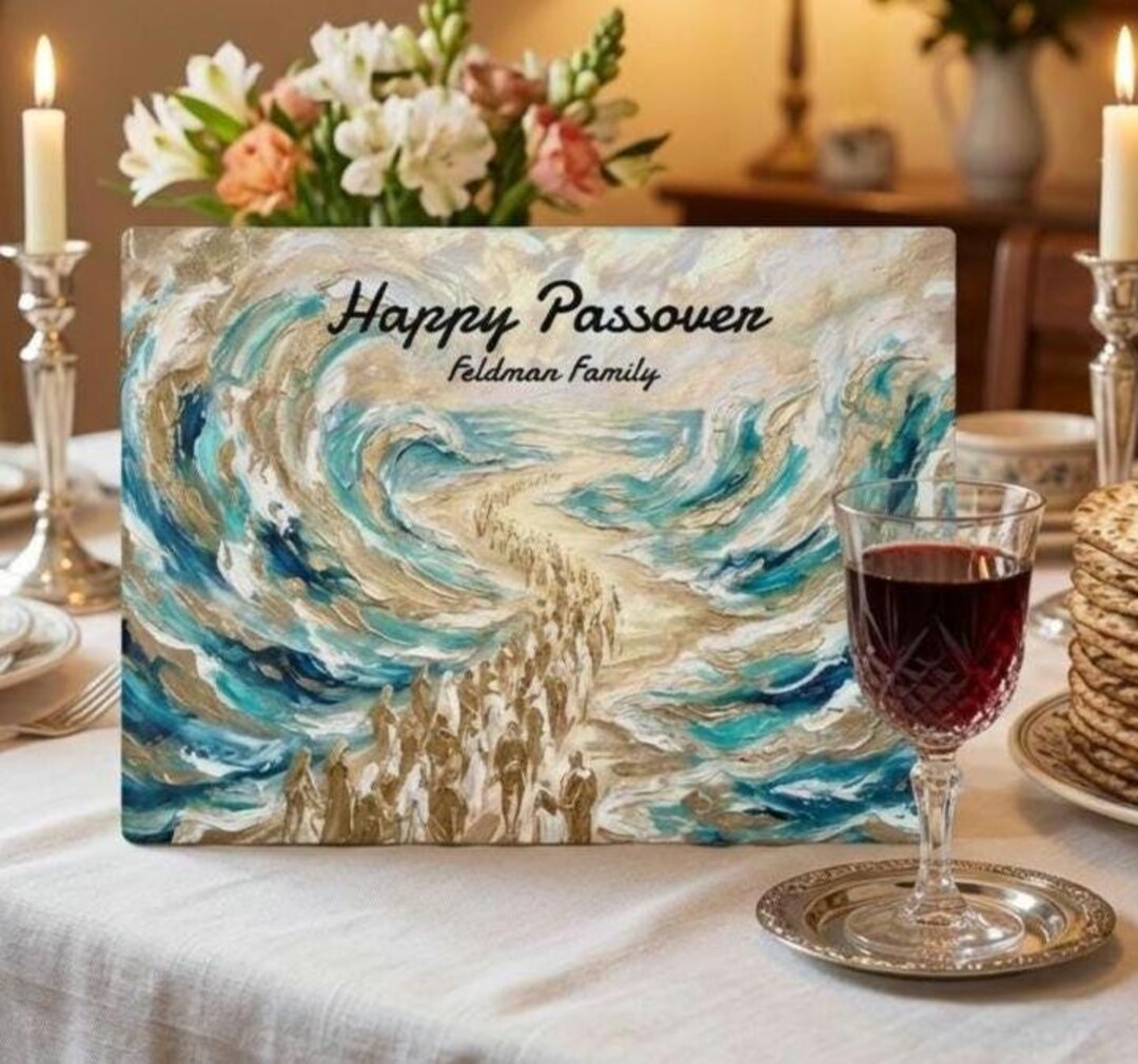 Passover Matzah Cutting Board | Personalized Pesach Gifts | Seder Decor ...