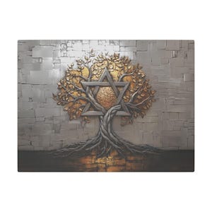 Tree of Life Wall Art - Nature Inspired Canvas Print | Support Israel ...