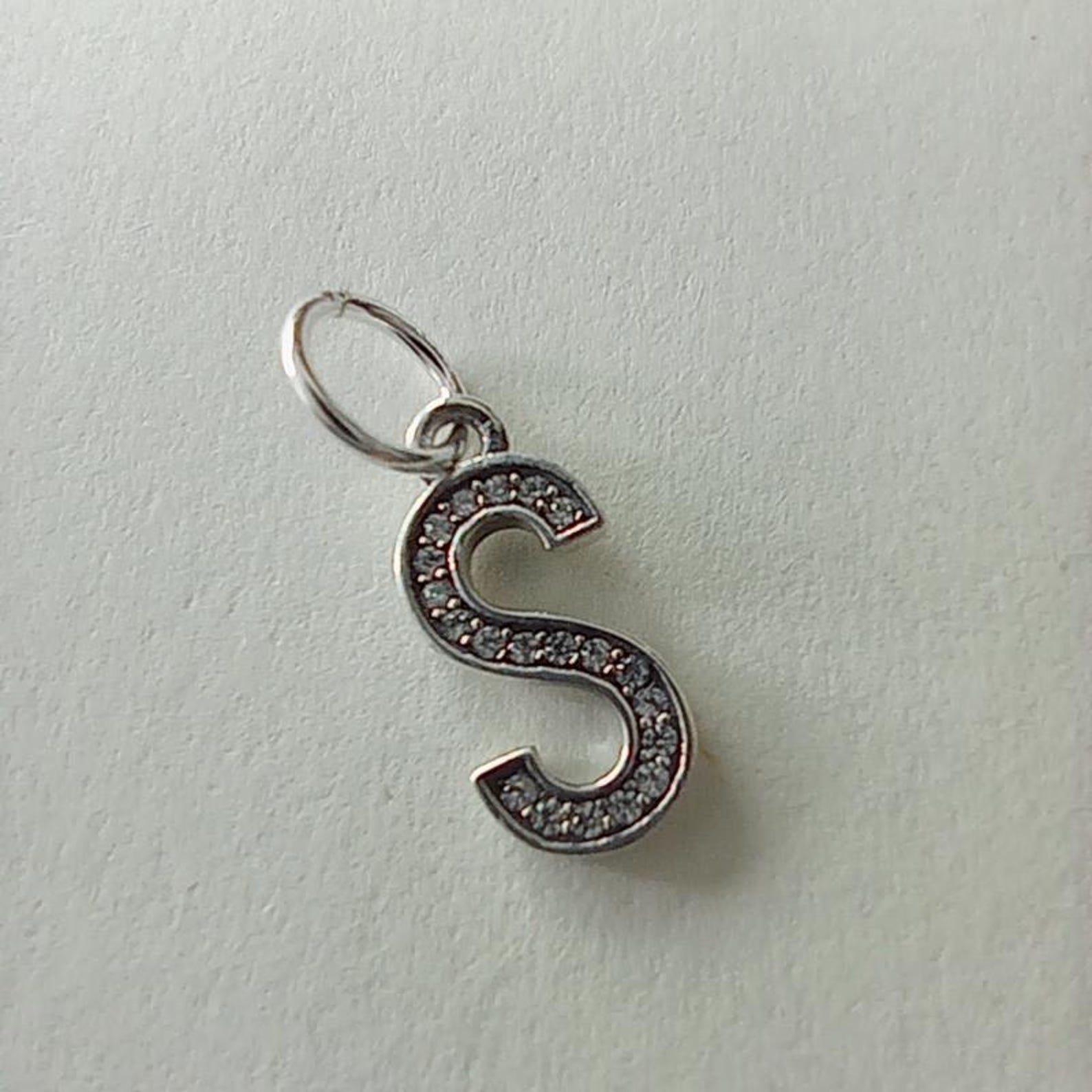 Pandora Sterling Silver Letter S Initial Dangle Charm - Etsy