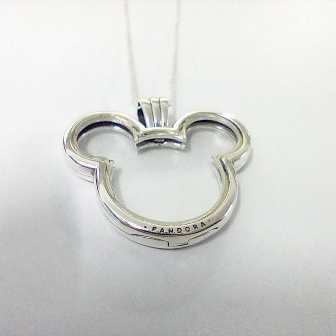 Pandora Medaillon Kette Mickey Mouse Floating Locket Necklace 75cm - Etsy
