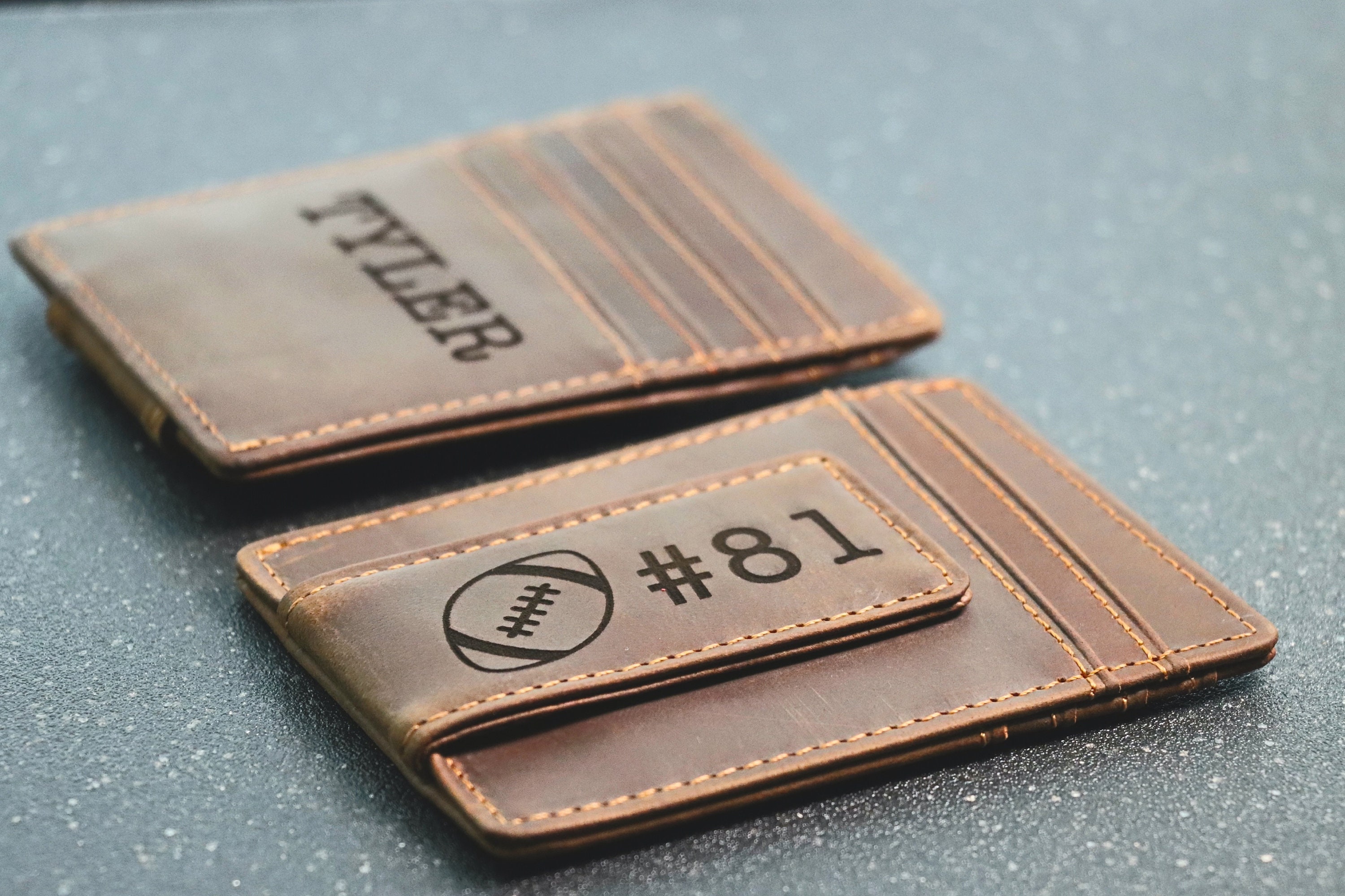 SOCCER WALLET, GRADUATION Gift, Leather Wallet - Etsy