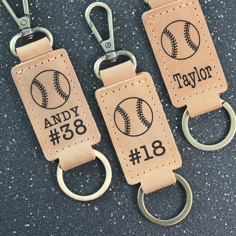 Baseball Keychain - Etsy