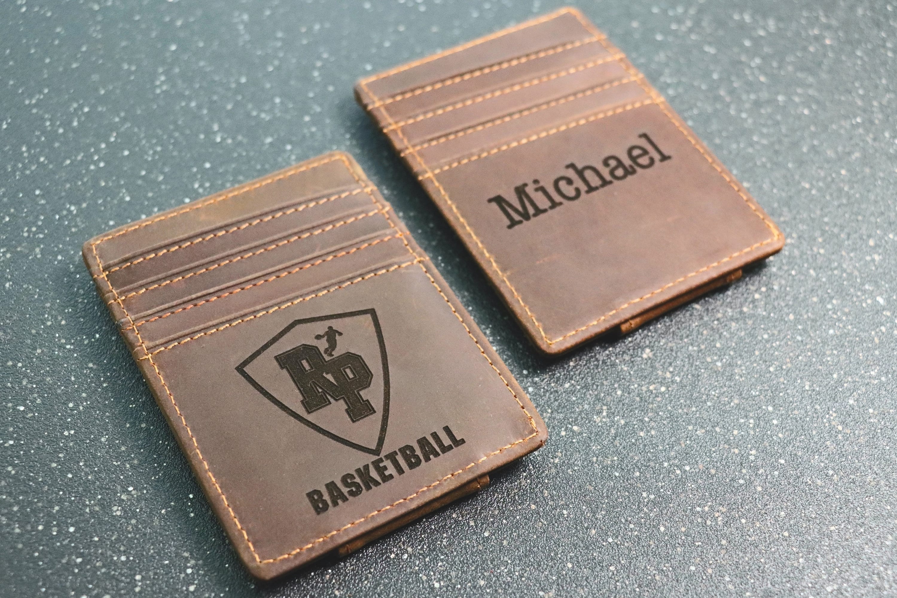 FOOTBALL WALLET, GRADUATION Gift, Leather Wallet - Etsy
