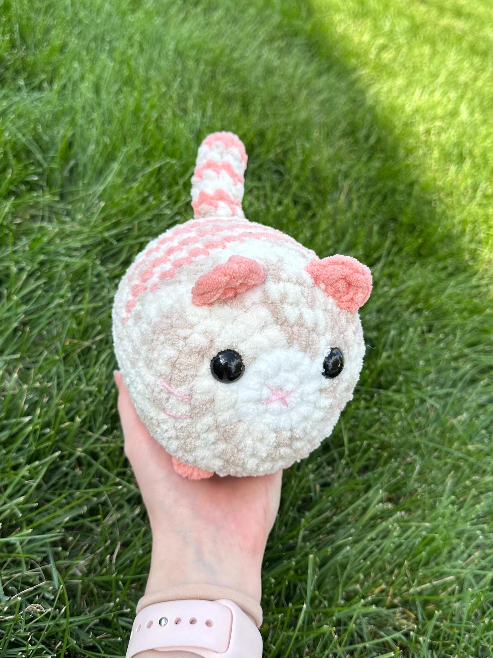 Crochet Tabby Loaf Cat Handmade Colorful Plushie - Etsy