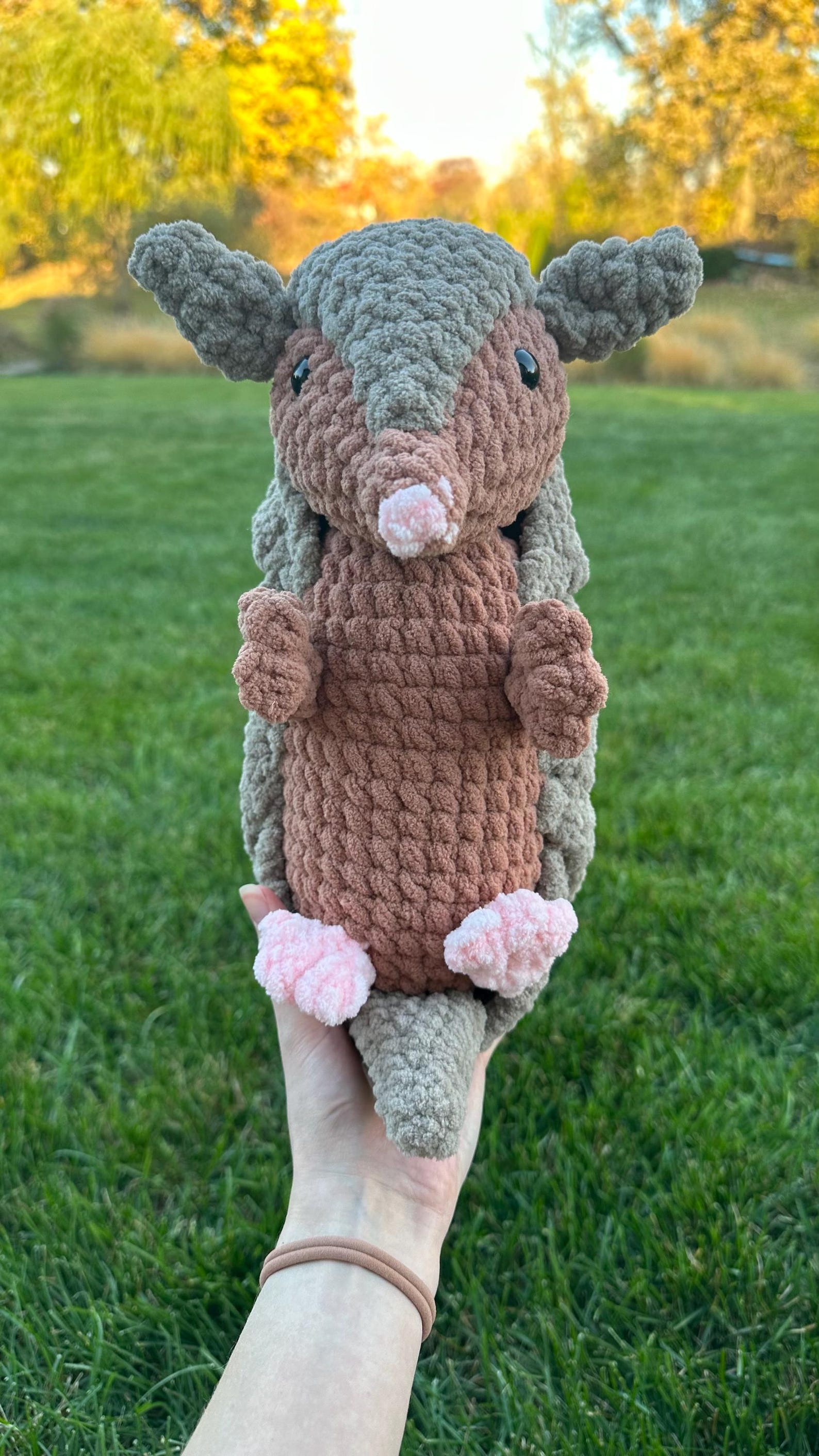 Handmade Crochet Armadillo Plushie - Etsy
