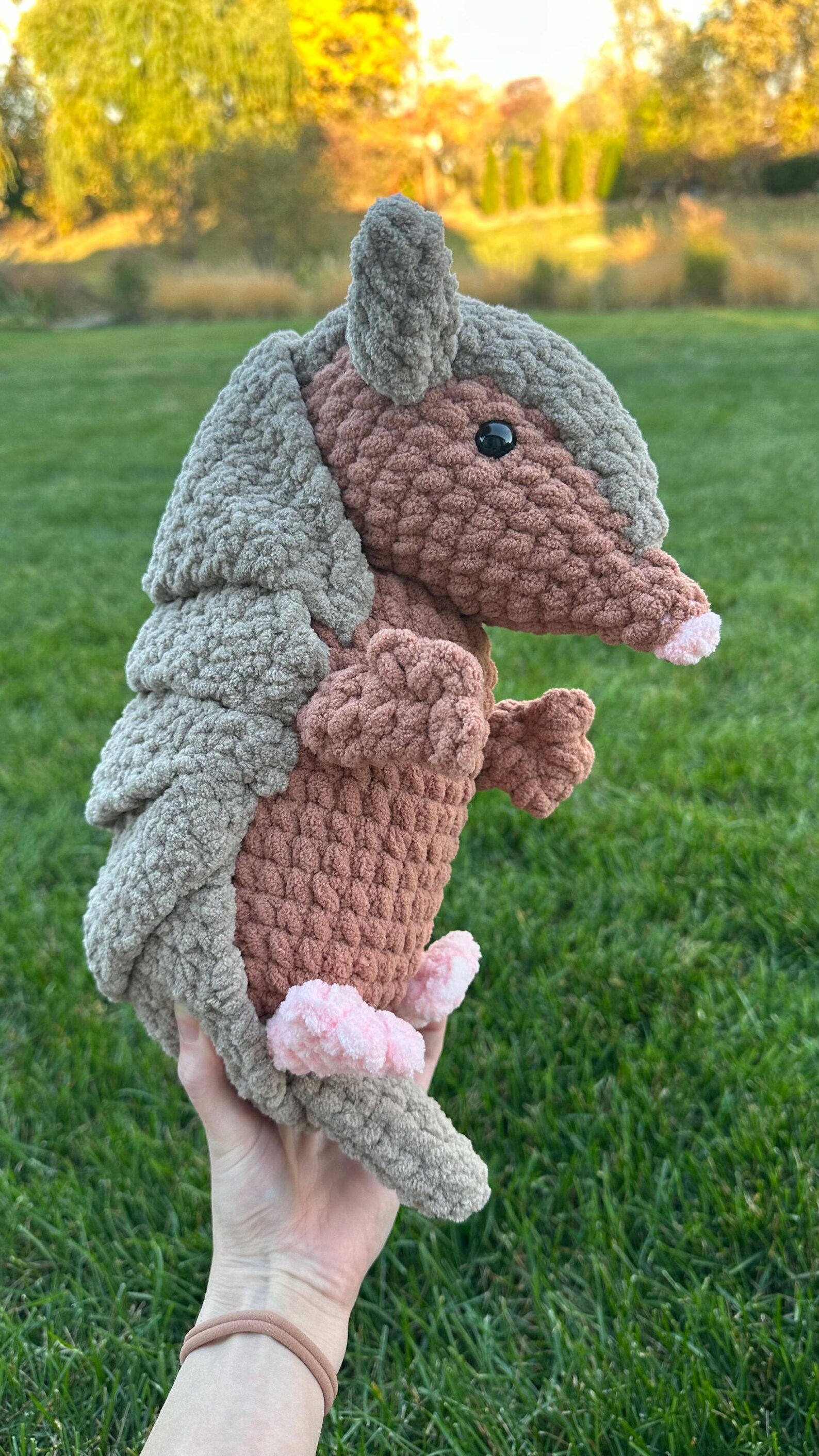 Handmade Crochet Armadillo Plushie - Etsy