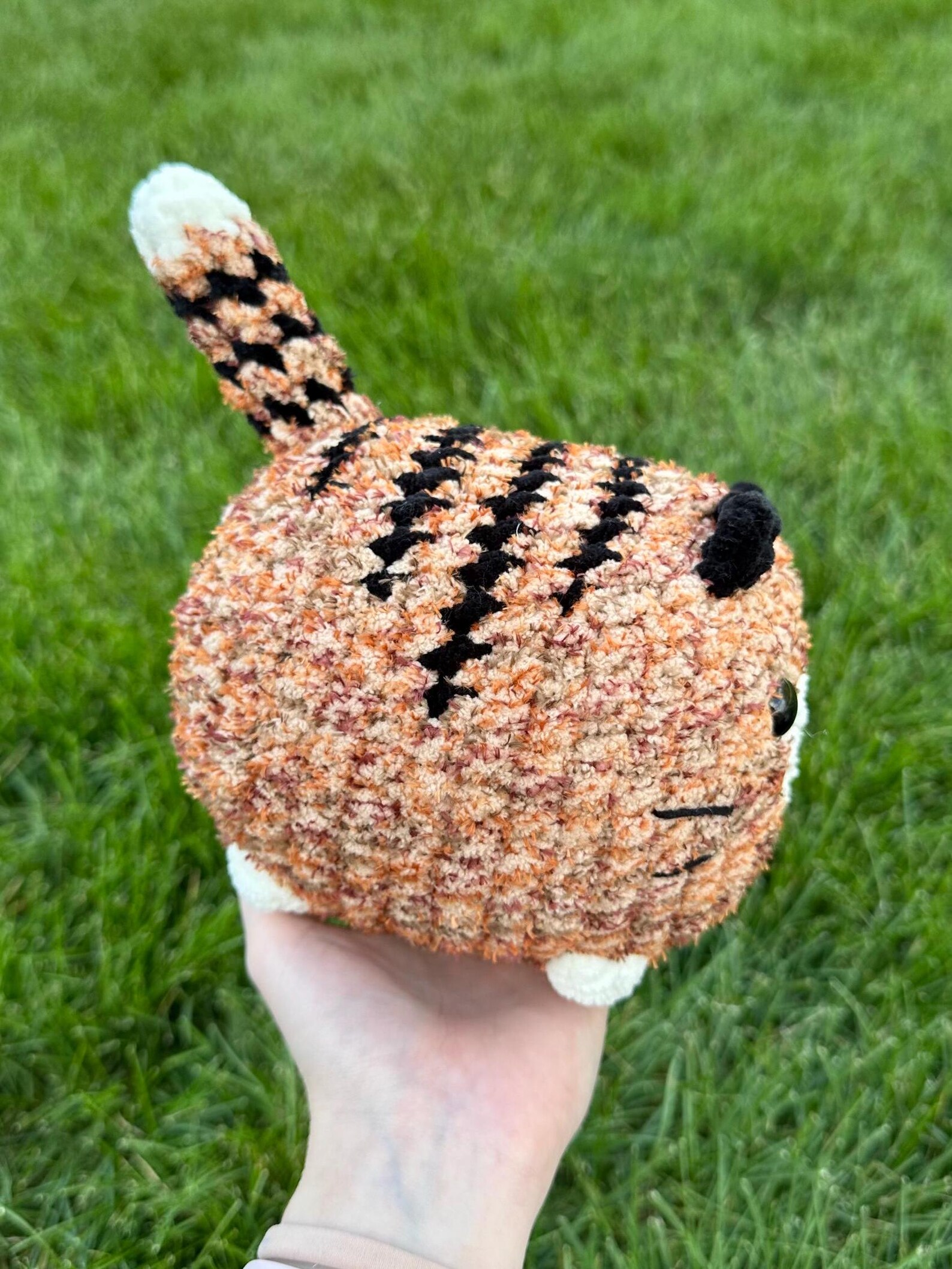 Crochet Tabby Loaf Cat Handmade Colorful Plushie - Etsy