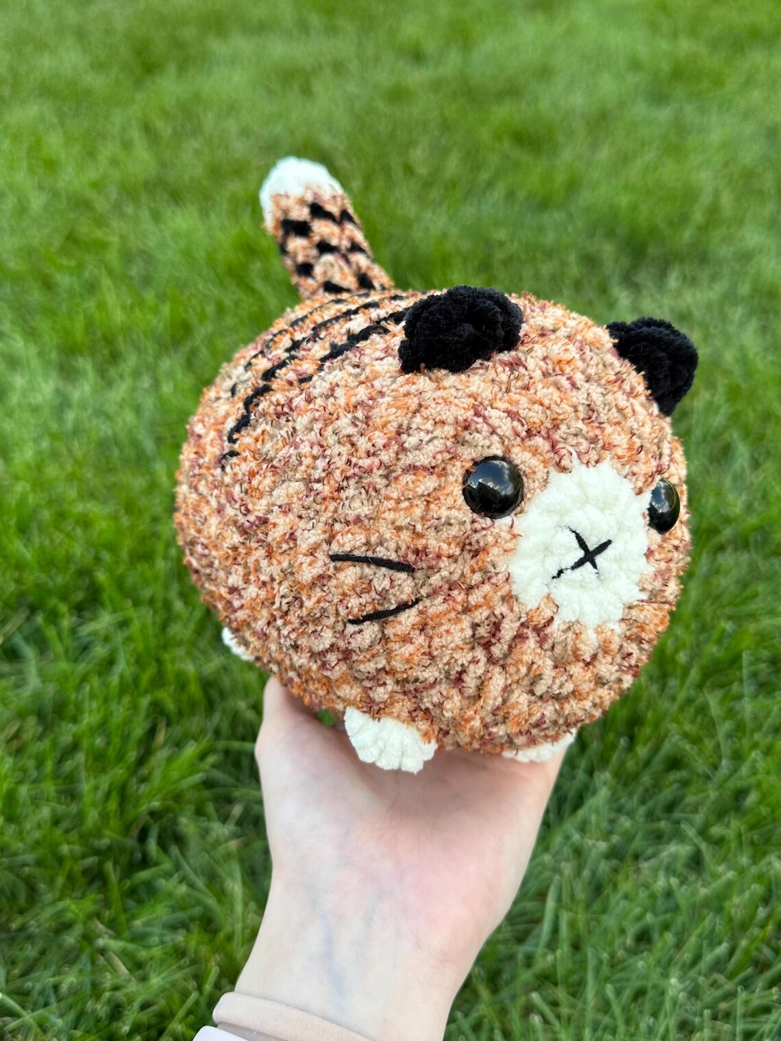 Crochet Tabby Loaf Cat Handmade Colorful Plushie - Etsy