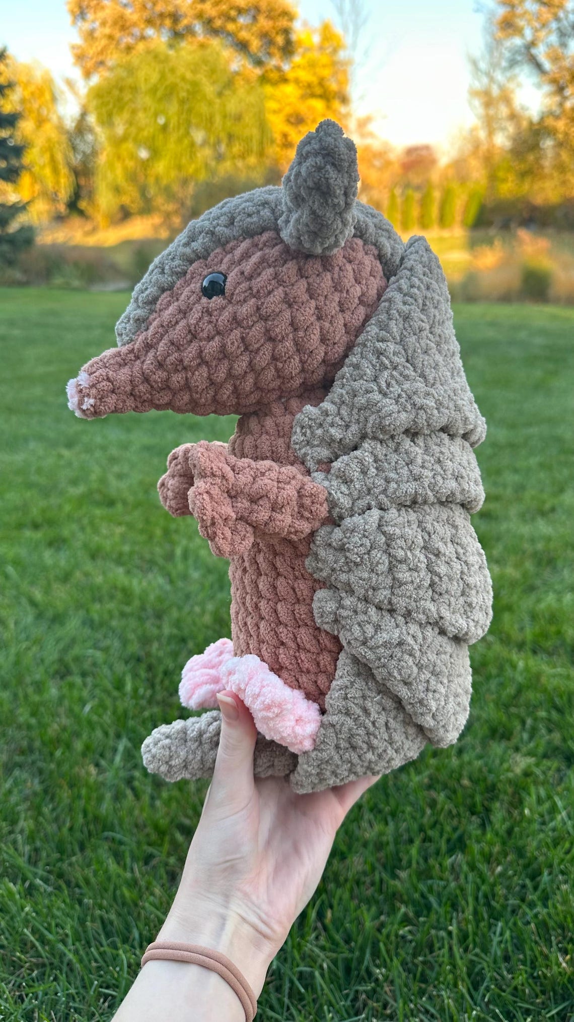 Handmade Crochet Armadillo Plushie - Etsy