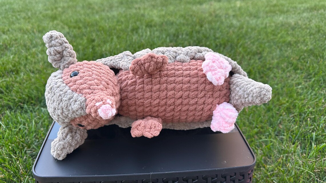 Handmade Crochet Armadillo Plushie - Etsy