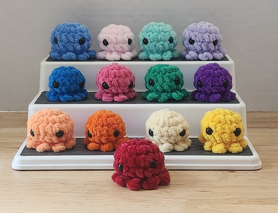 Mini Rainbow Octopus - Etsy