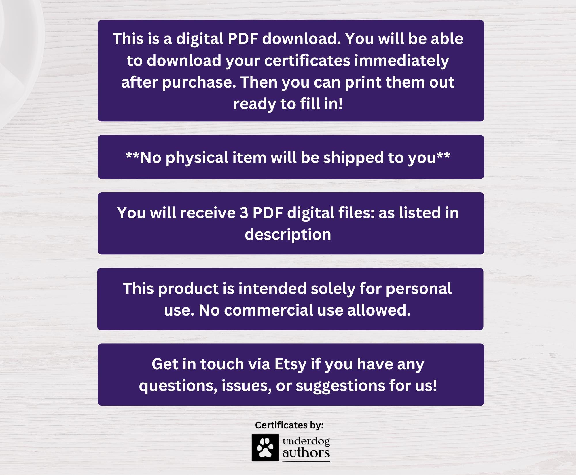 Certificates for Book Lovers, 25 Printable Certificates of Recognition ...