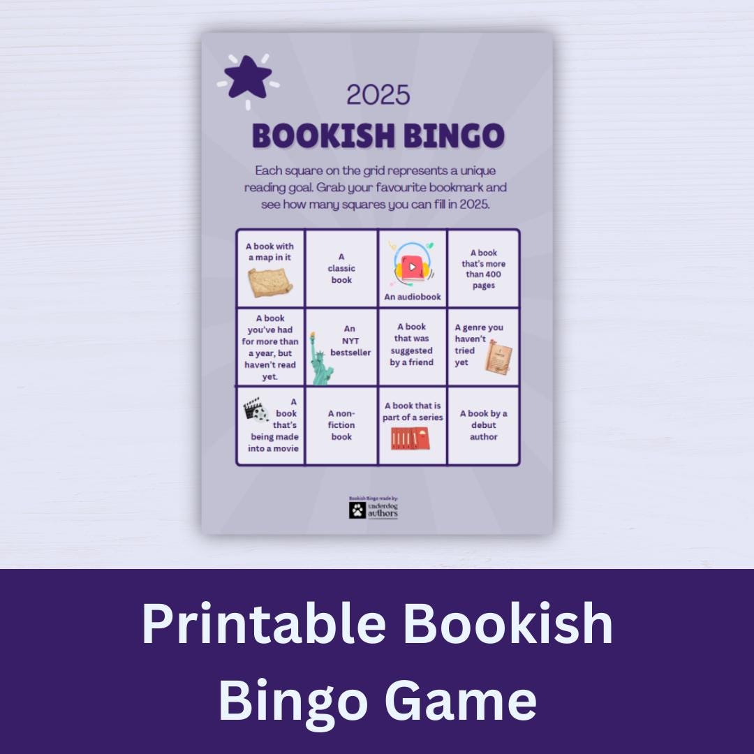 Bookish Bingo Game, Printable Bookish Game, Book Club Activity ...